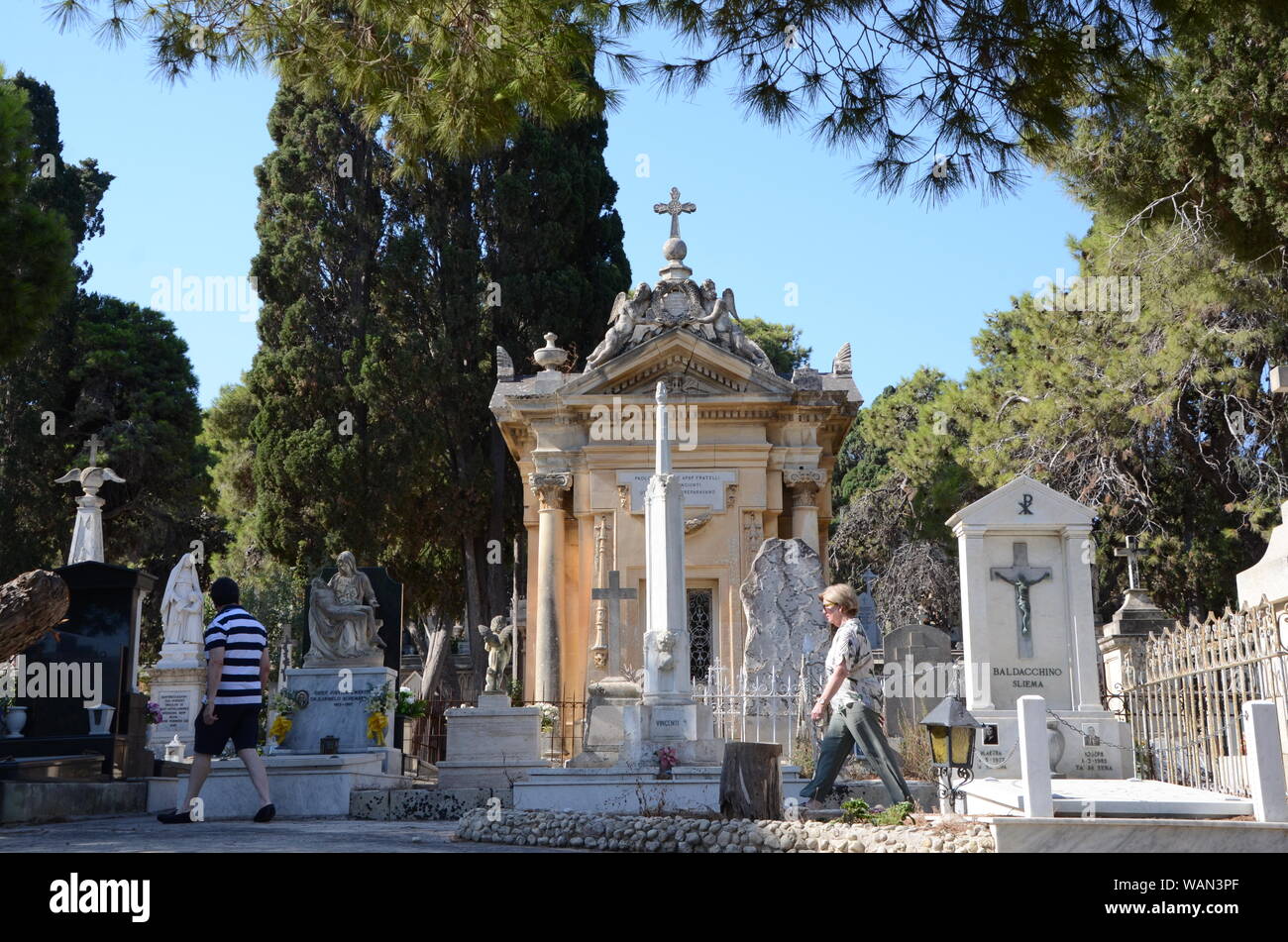 Santa Maria Addolorata Cemetery, Addolorata Cemetery, Paola malta Stock ...