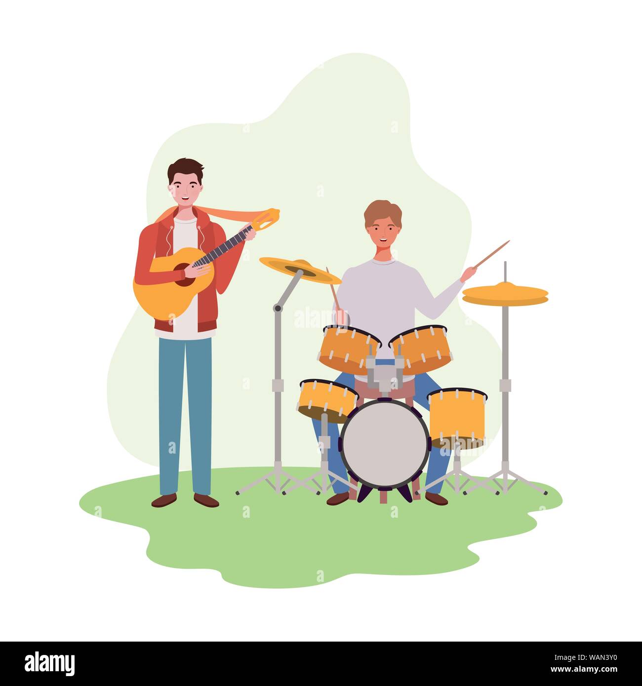 Men musicals instruments on Stock Vector Images - Alamy