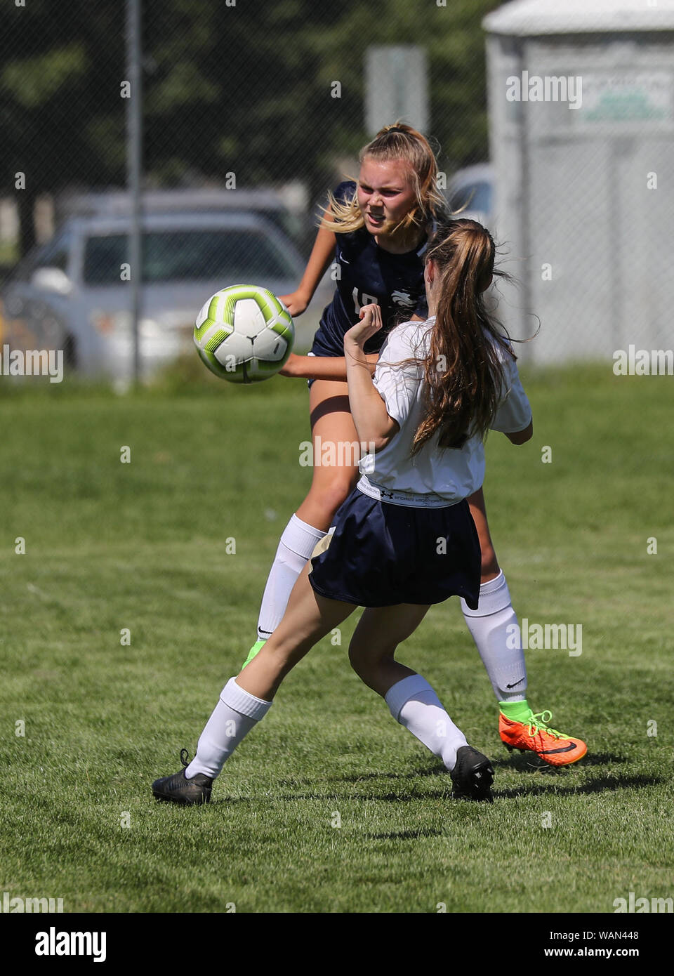 Girls soccer action with Timberlake vs. Lake City High School in Coeur ...