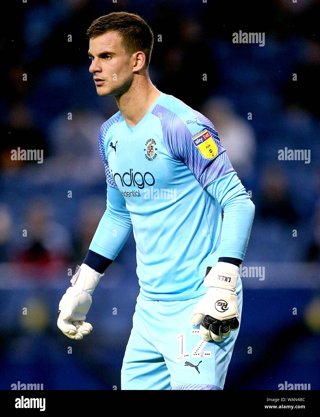 Luton Town Goalkeeper Simon Sluga in action during the Sky Bet ...