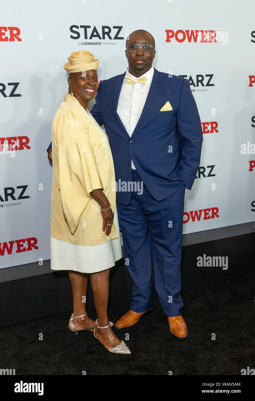 New York, United States. 20th Aug, 2019. Guest and Isaiah Stokes attend ...