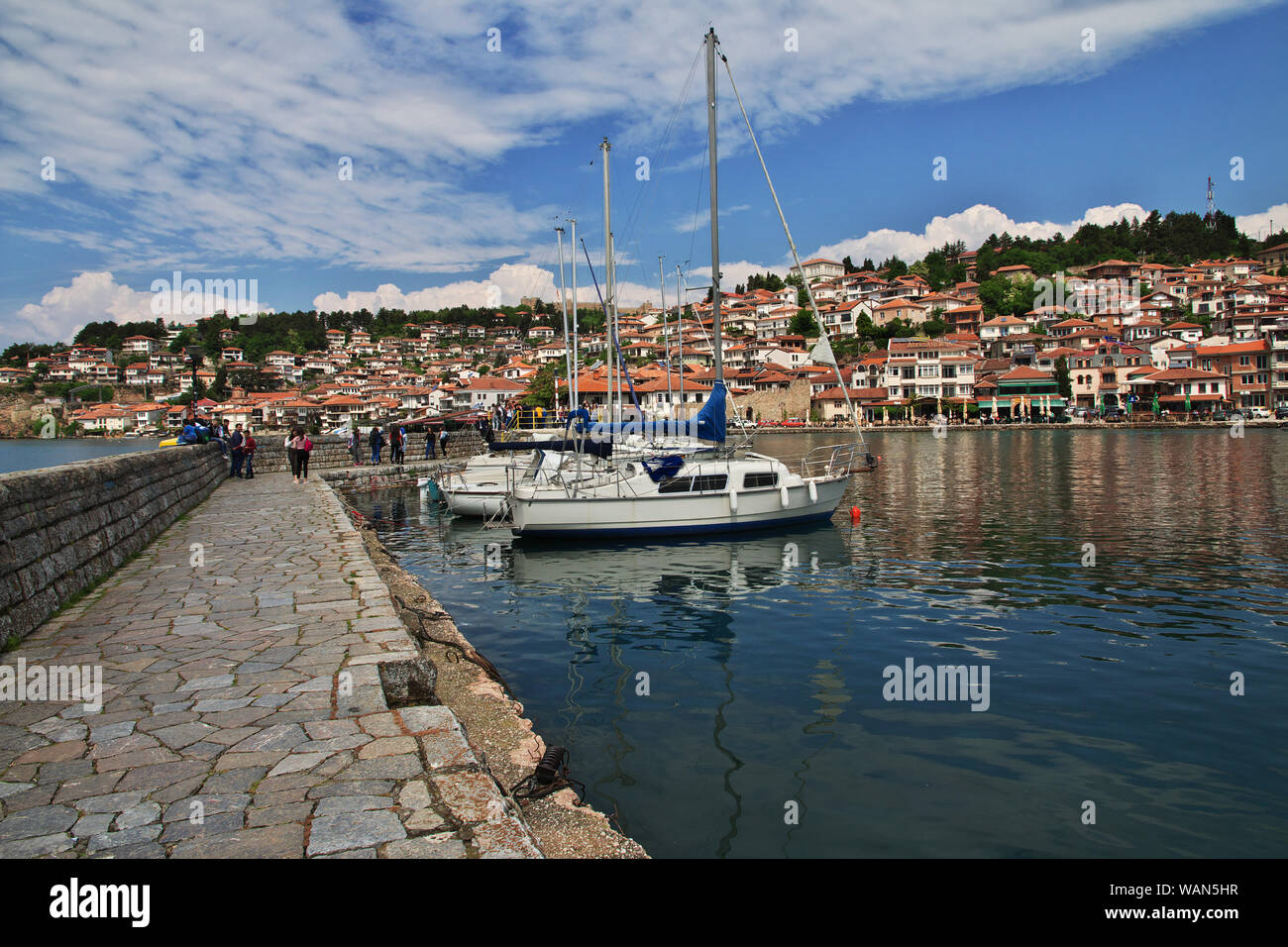 Orchid city in Macedonia on the lake Stock Photo - Alamy