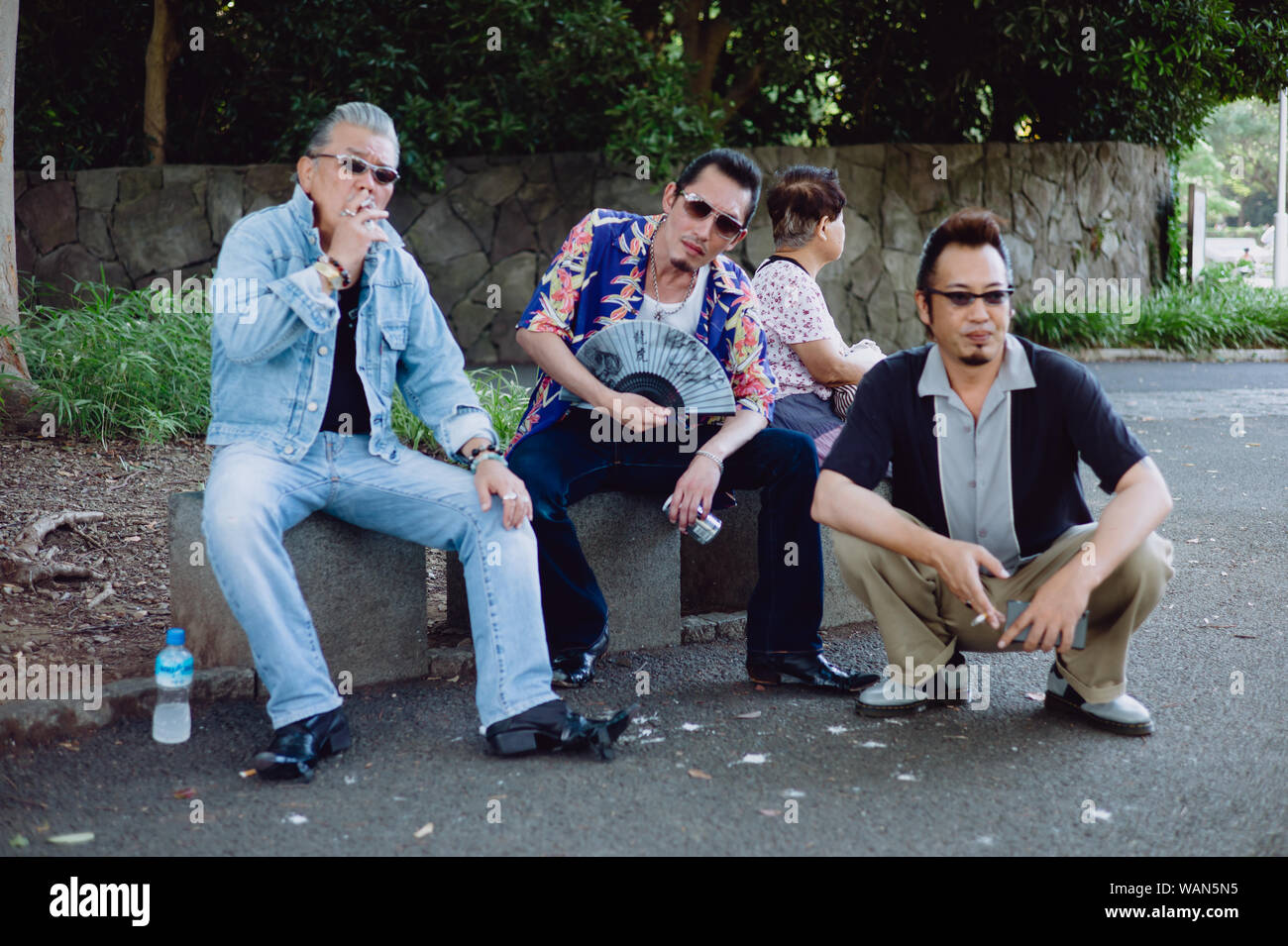 Tokyo, Japan. 11th Aug, 2019. Japanese rockabilly dancers in Yoyogi ...