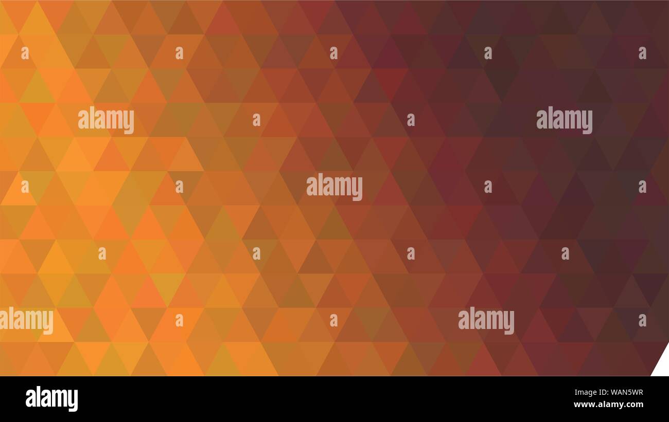 Orange triangular low poly, Mosaic pattern Background, Vector ...