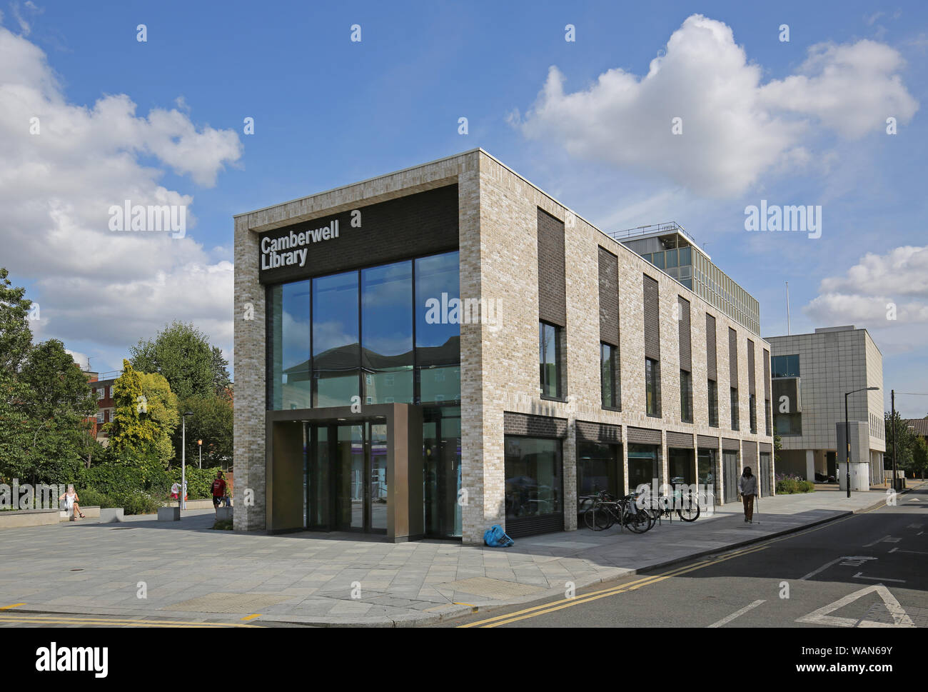 The new Camberwell Library on Camberwell Green, London, UK. Opened in ...