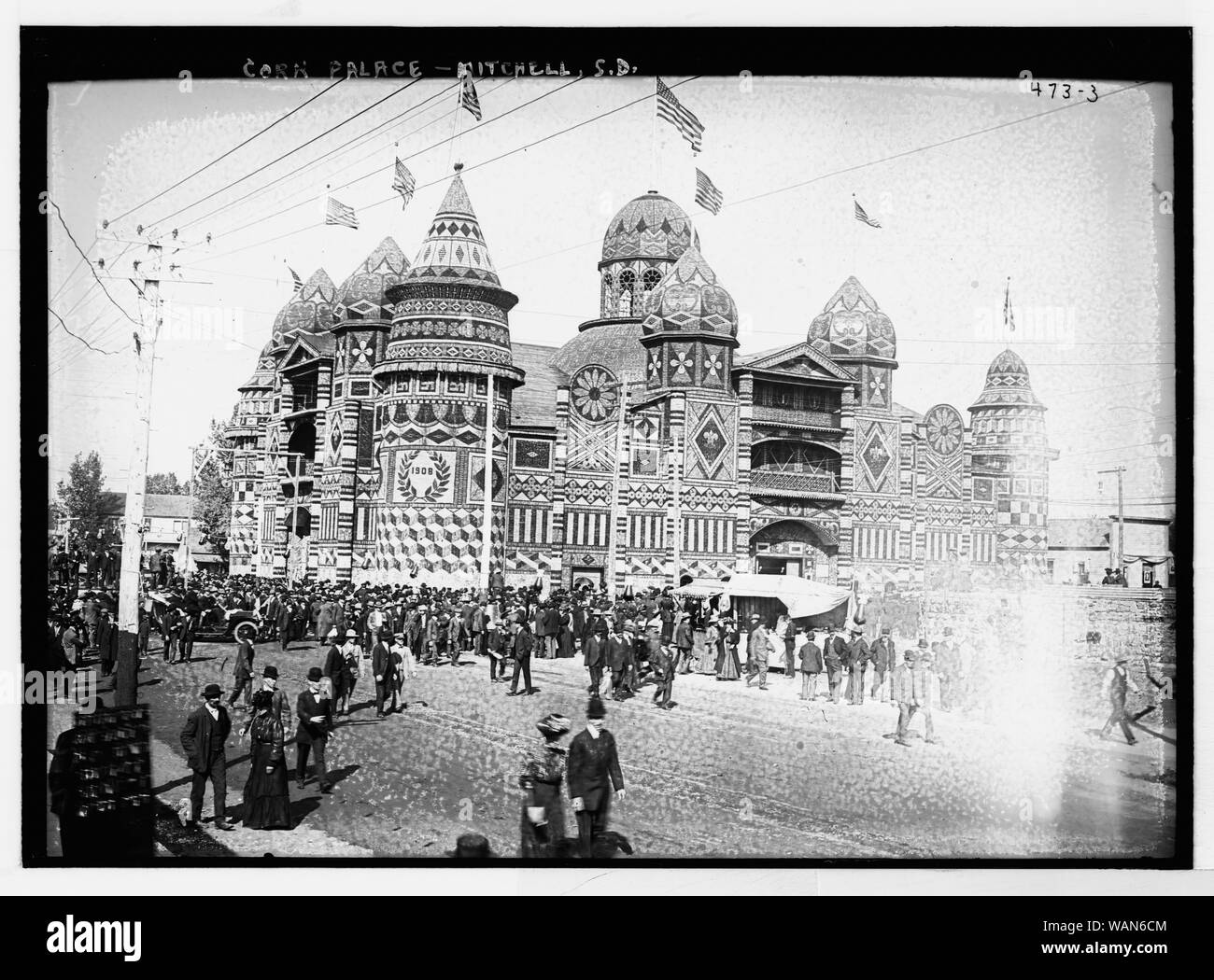 Corn Palace, exterior, Mitchell, S. D. [South Dakota] Stock Photo - Alamy