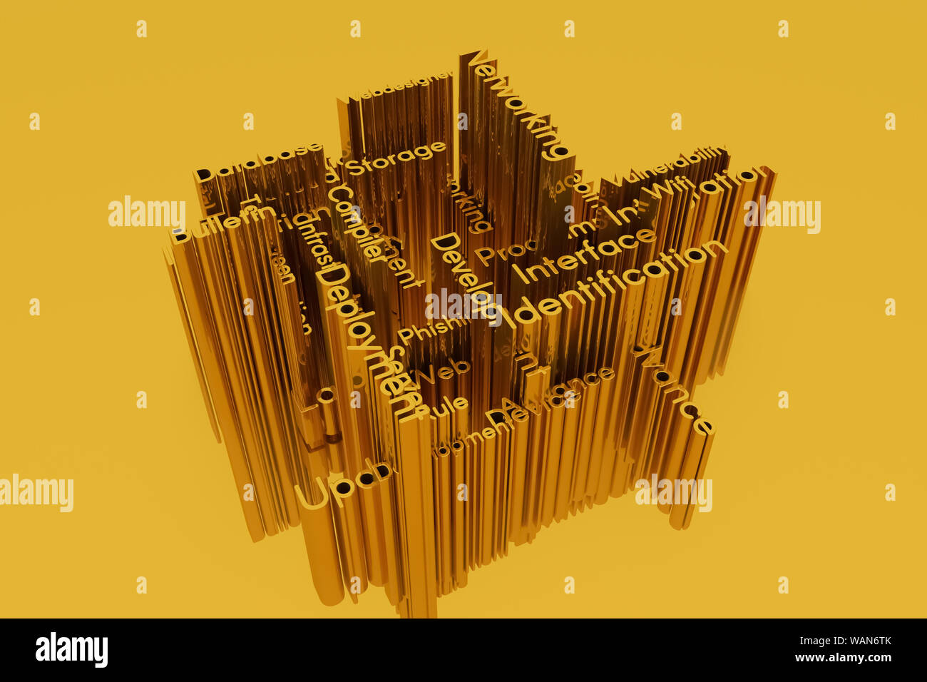 ICT, information technology keyword words cloud. For web page or design ...
