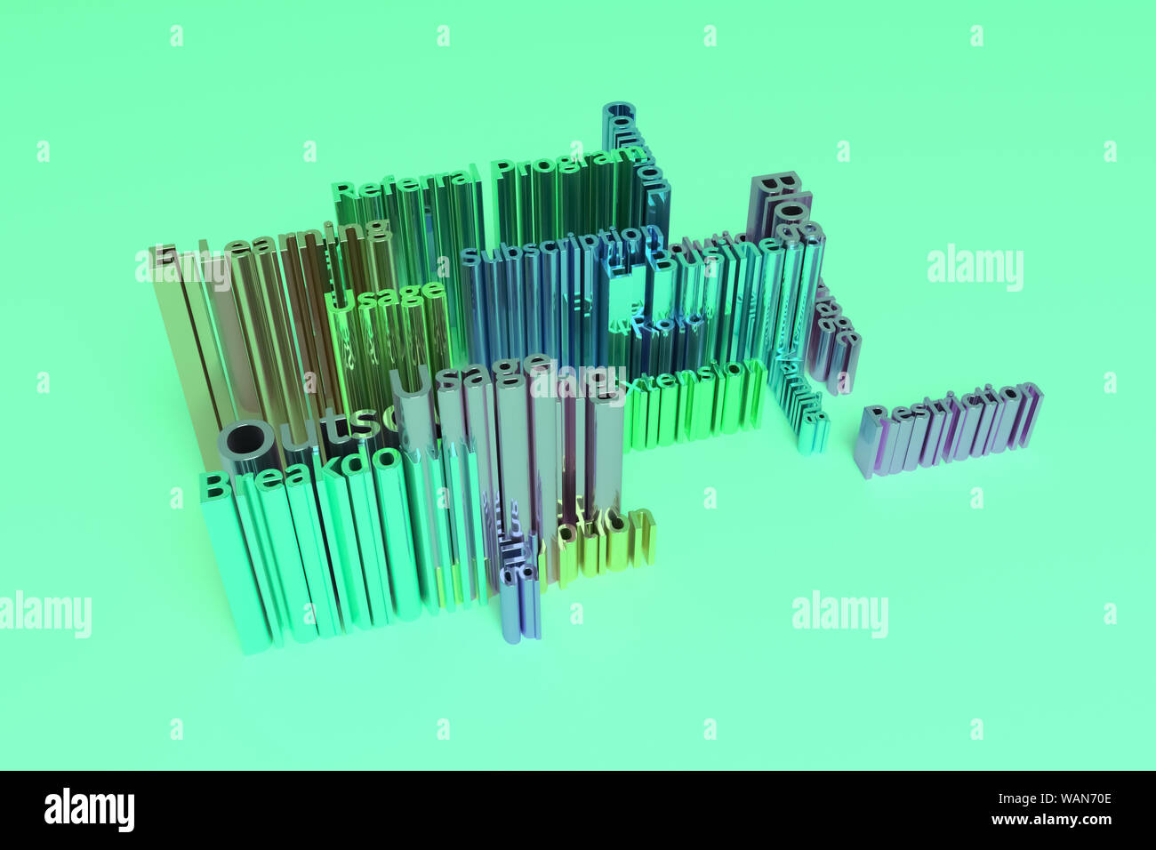 ICT, information technology keyword words cloud. For web page or design ...