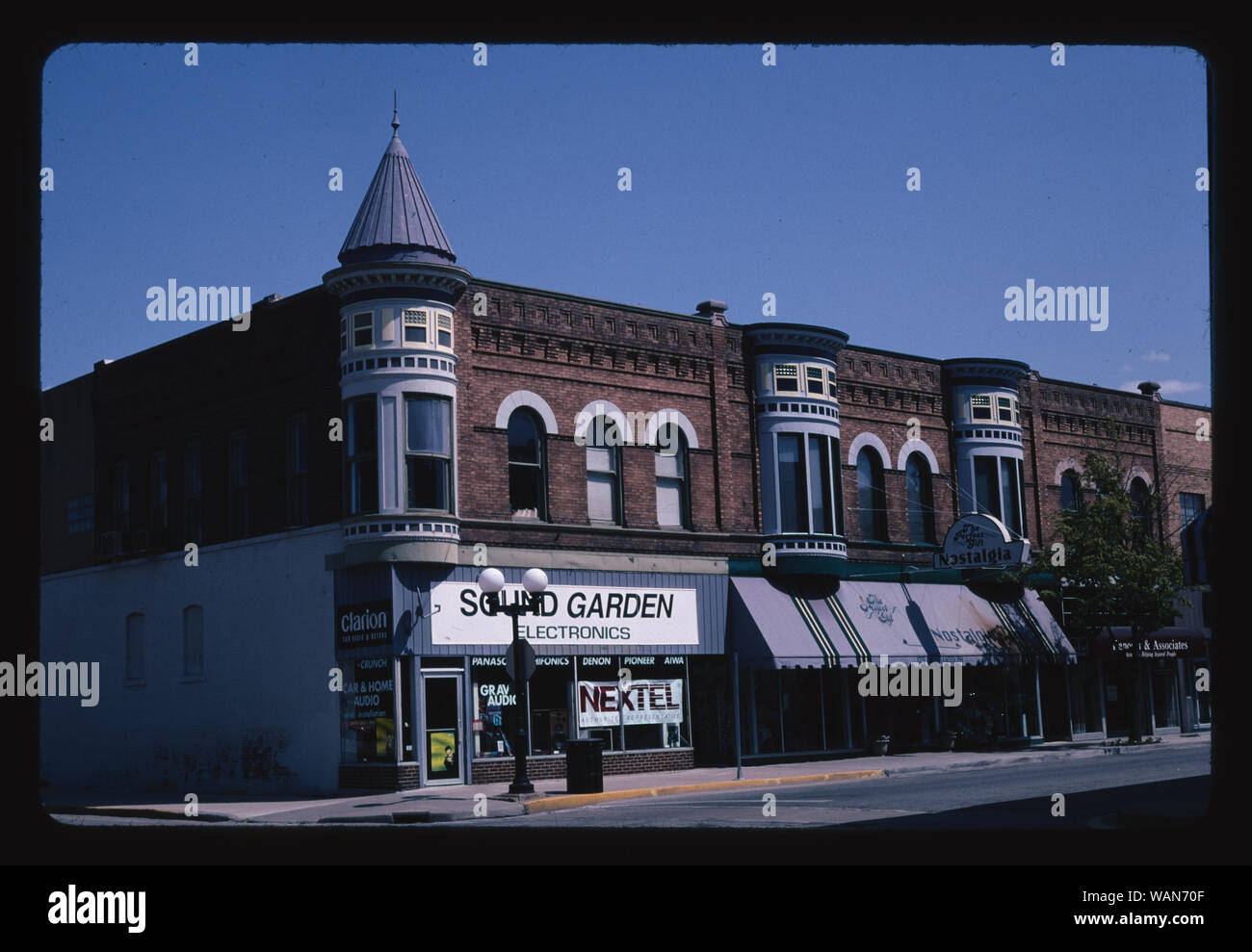 Corner Building, Macomb, Illinois Stock Photo - Alamy