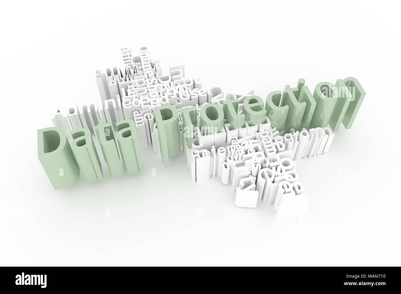 Data Protection, ICT, information technology keyword words cloud. For ...