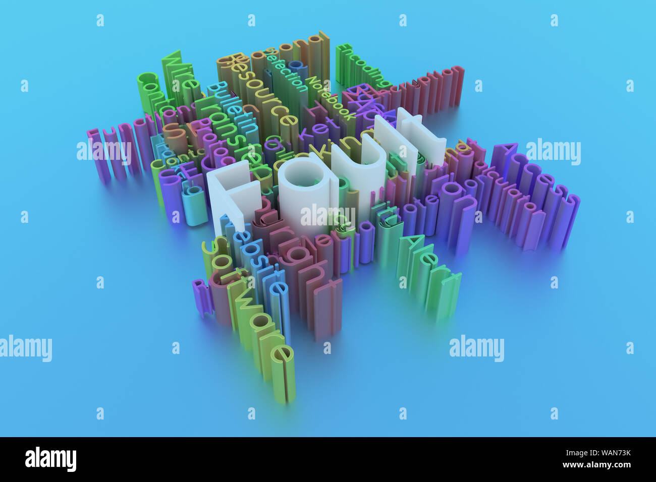 Fault, ICT, information technology keyword words cloud. For web page or ...