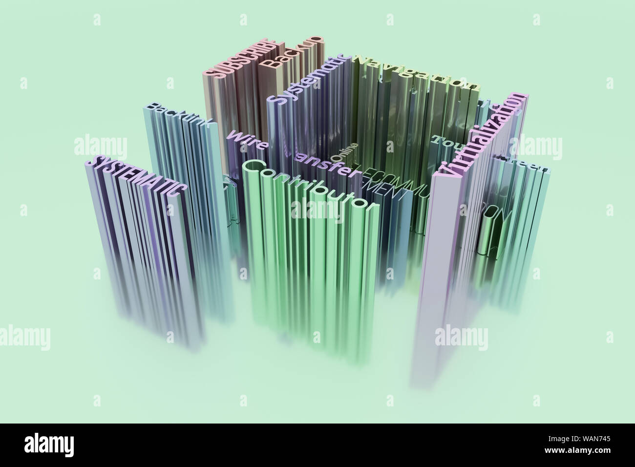 ICT, information technology keyword words cloud. For web page or design ...