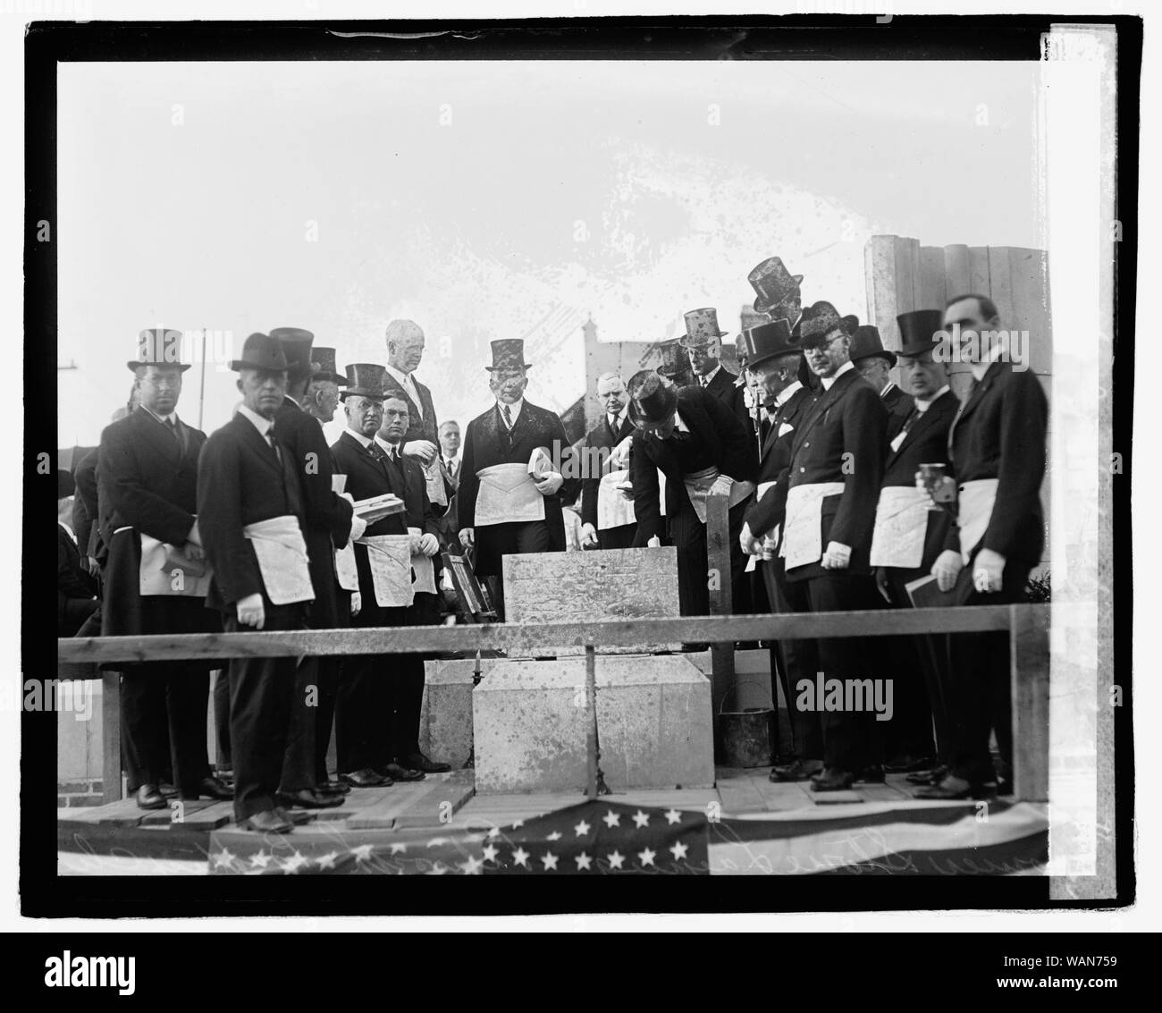 Cornerstone laying ceremony Cut Out Stock Images & Pictures - Alamy