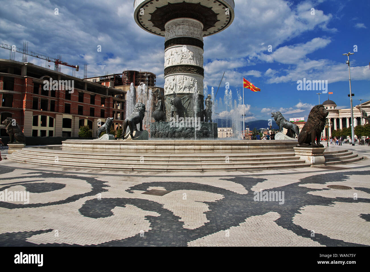 Skopje the capital of Macedonia, Balkans Stock Photo - Alamy