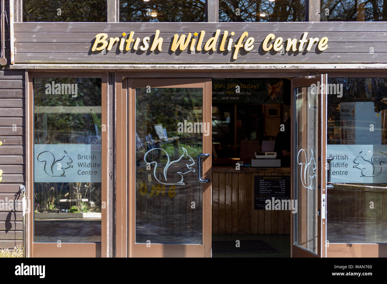 British wildlife centre lingfield surrey uk hi-res stock photography ...
