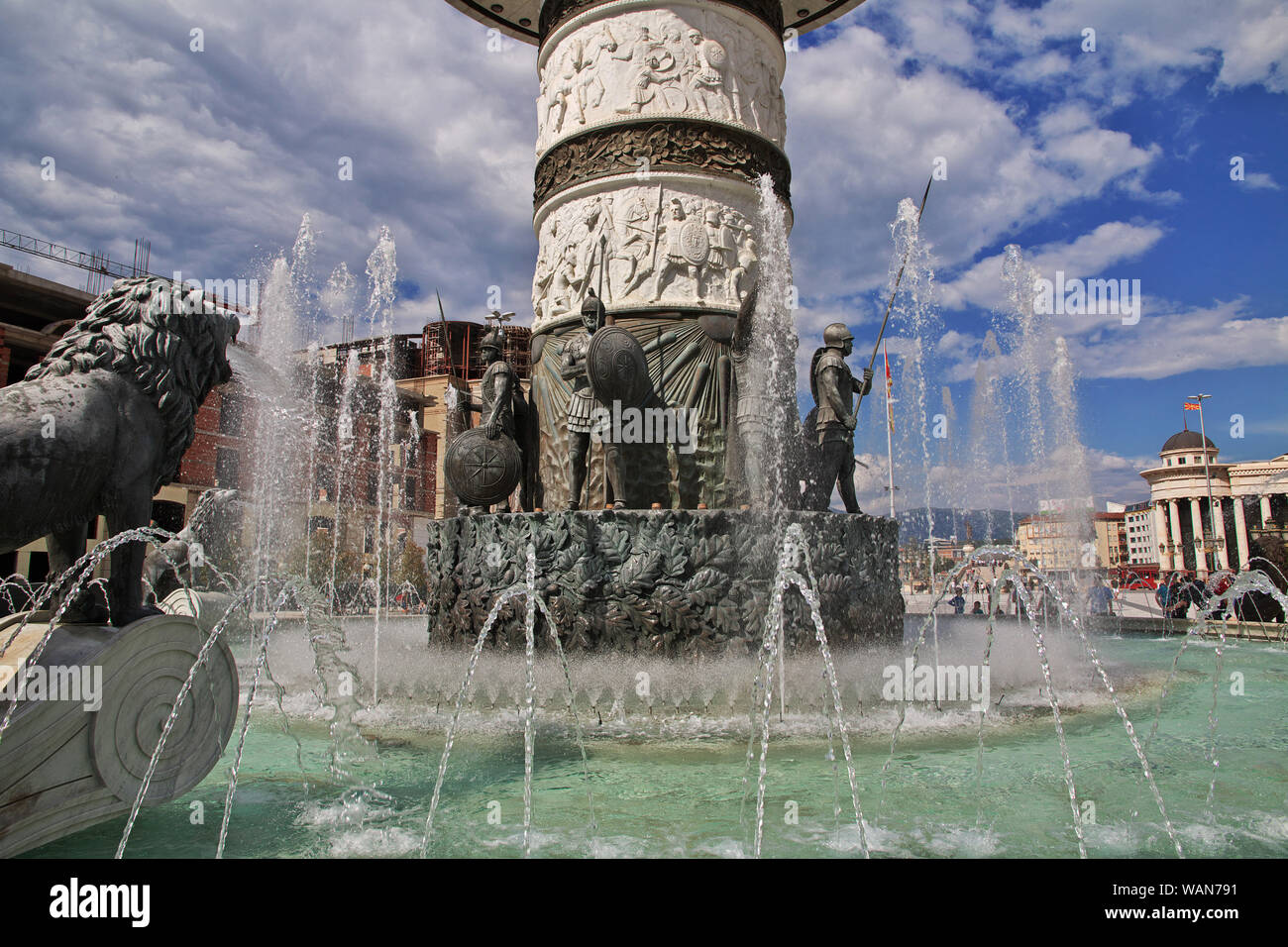 Skopje the capital of Macedonia, Balkans Stock Photo - Alamy