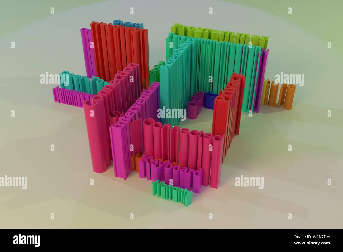 ICT, information technology keyword words cloud. For web page or design ...