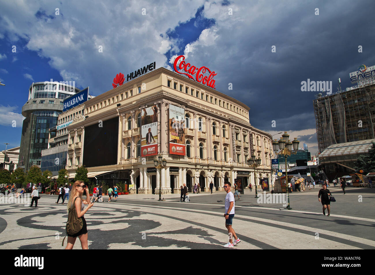 Skopje the capital of Macedonia, Balkans Stock Photo - Alamy