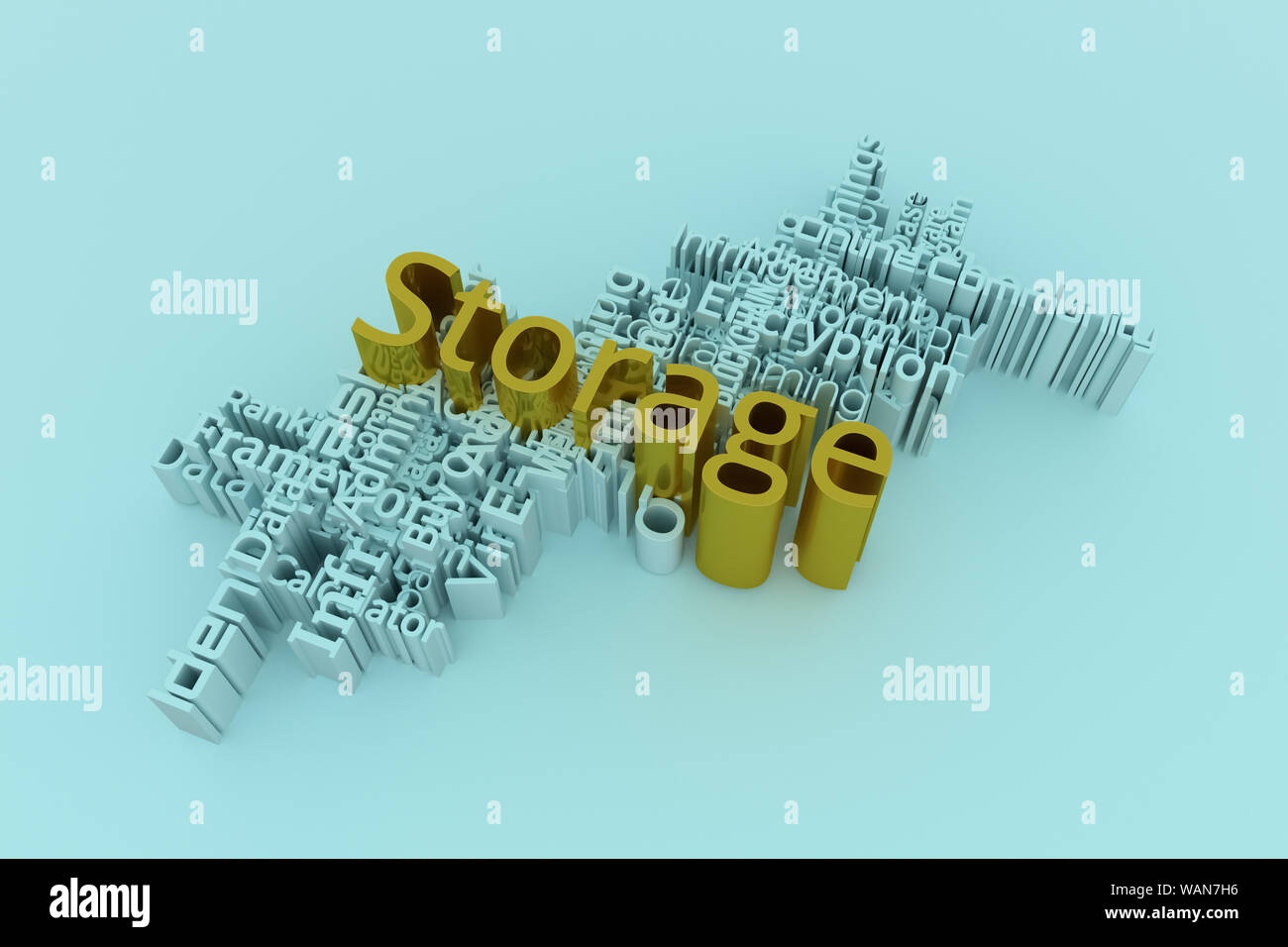 Storage, ICT, information technology keyword words cloud. For web page ...