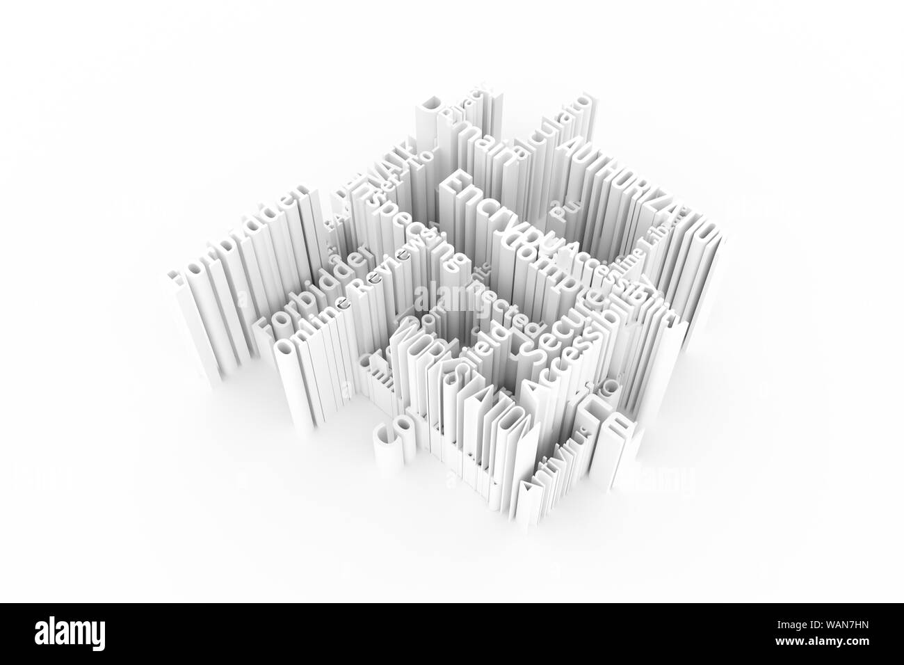 ICT, information technology keyword words cloud. For web page or design ...