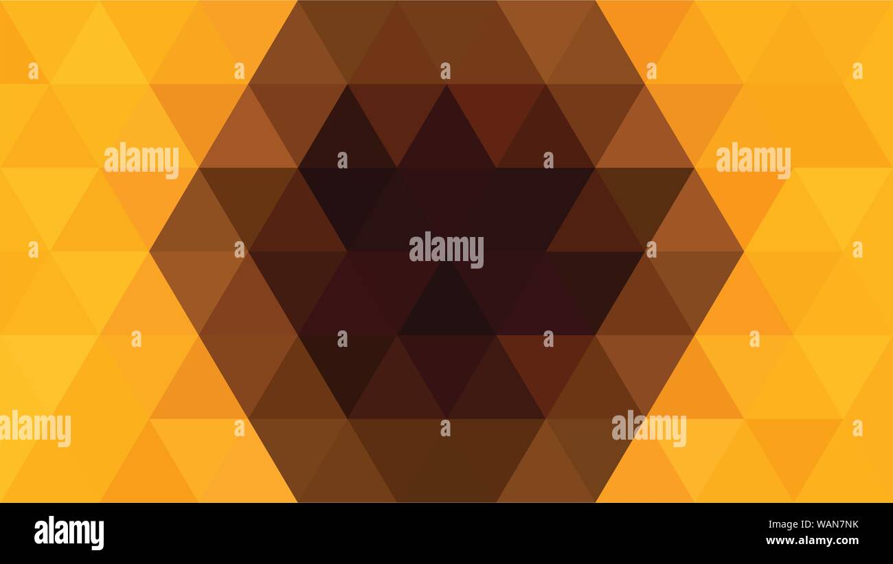 Orange triangular low poly, Mosaic pattern Background, Vector ...