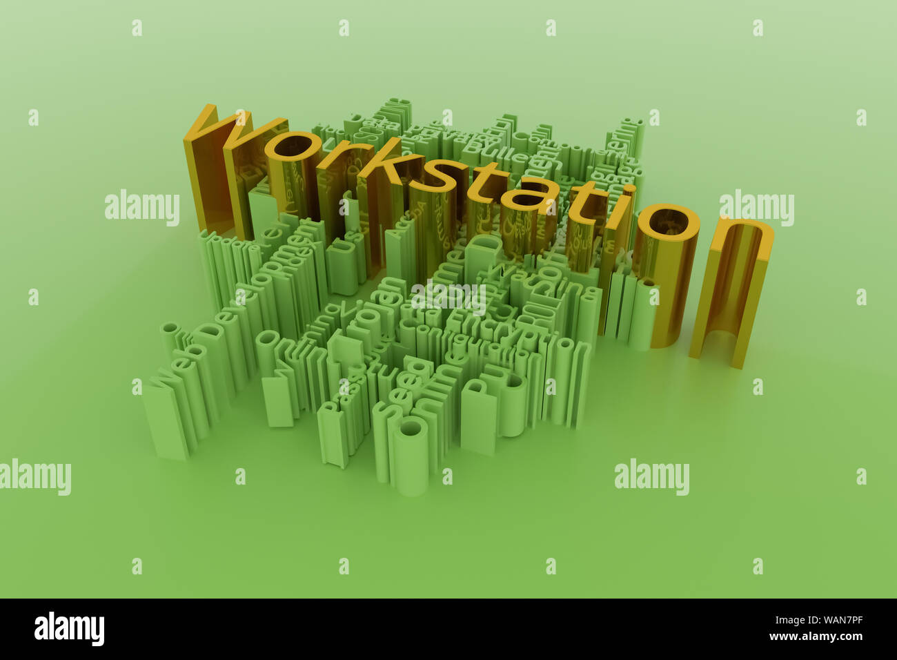 Workstation, ICT, information technology keyword words cloud. For web ...