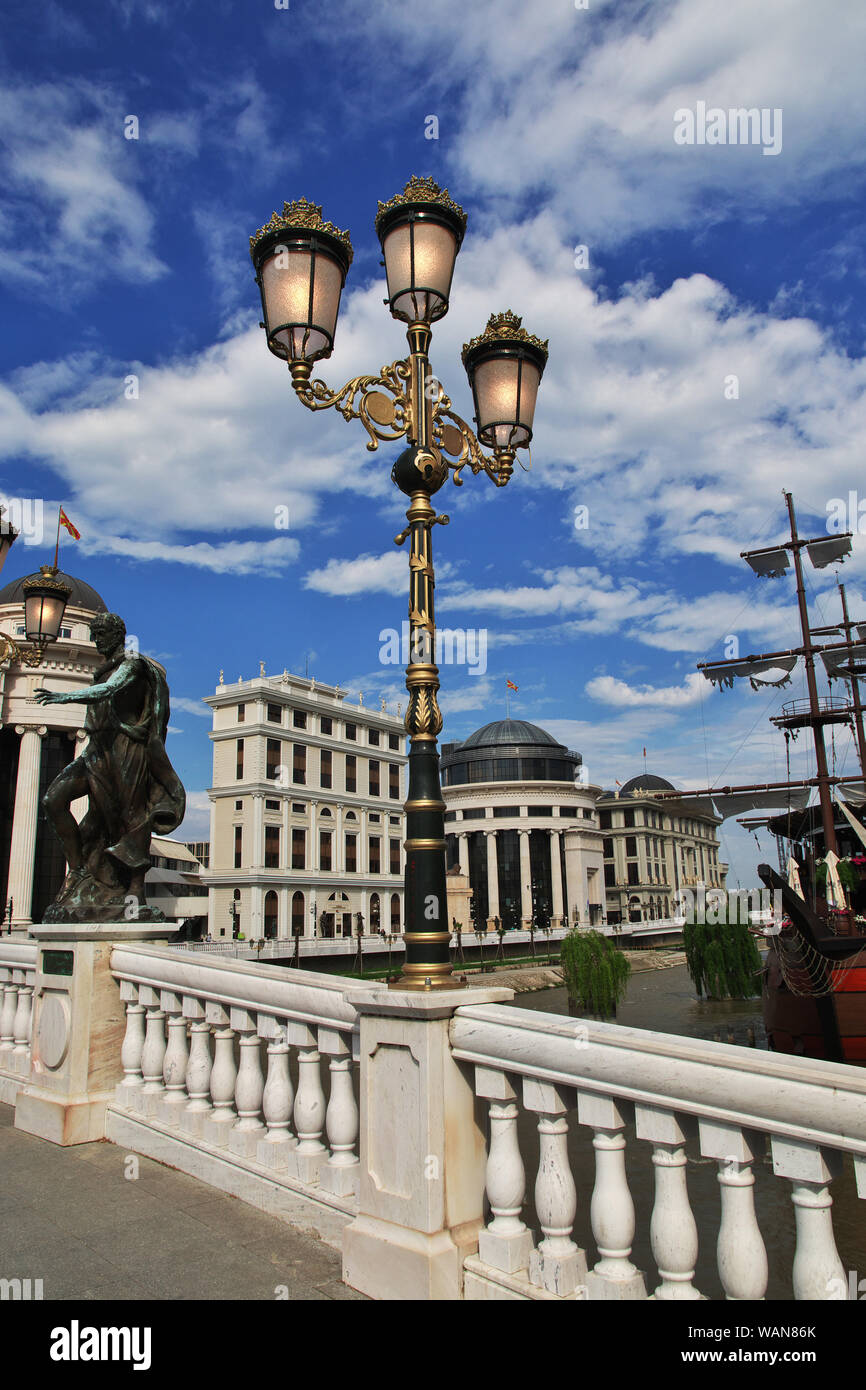 Skopje the capital of Macedonia, Balkans Stock Photo - Alamy