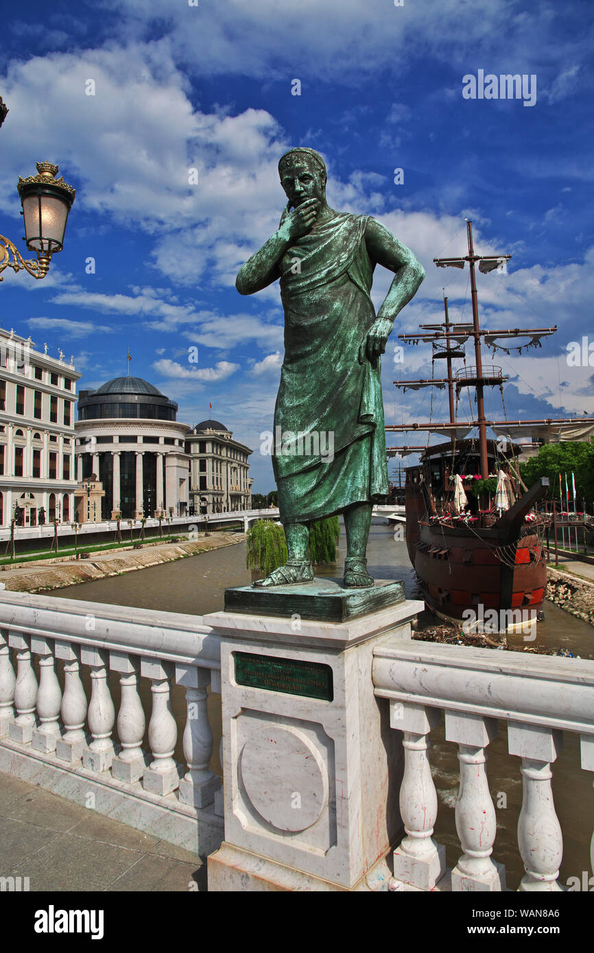 Skopje the capital of Macedonia, Balkans Stock Photo - Alamy