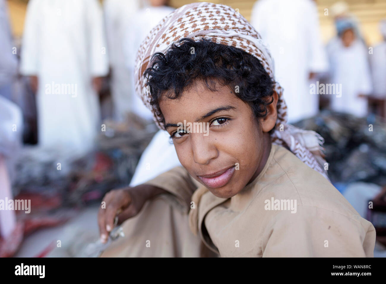 Omani boy smiling hi-res stock photography and images - Alamy
