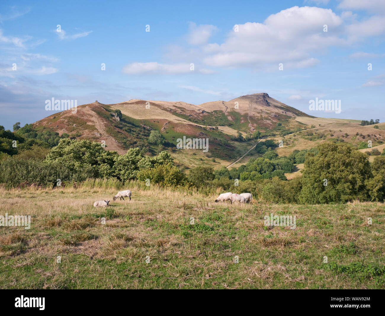 Caer Caradoc in the Shropshire Hills Area of Outstanding Natural Beauty ...