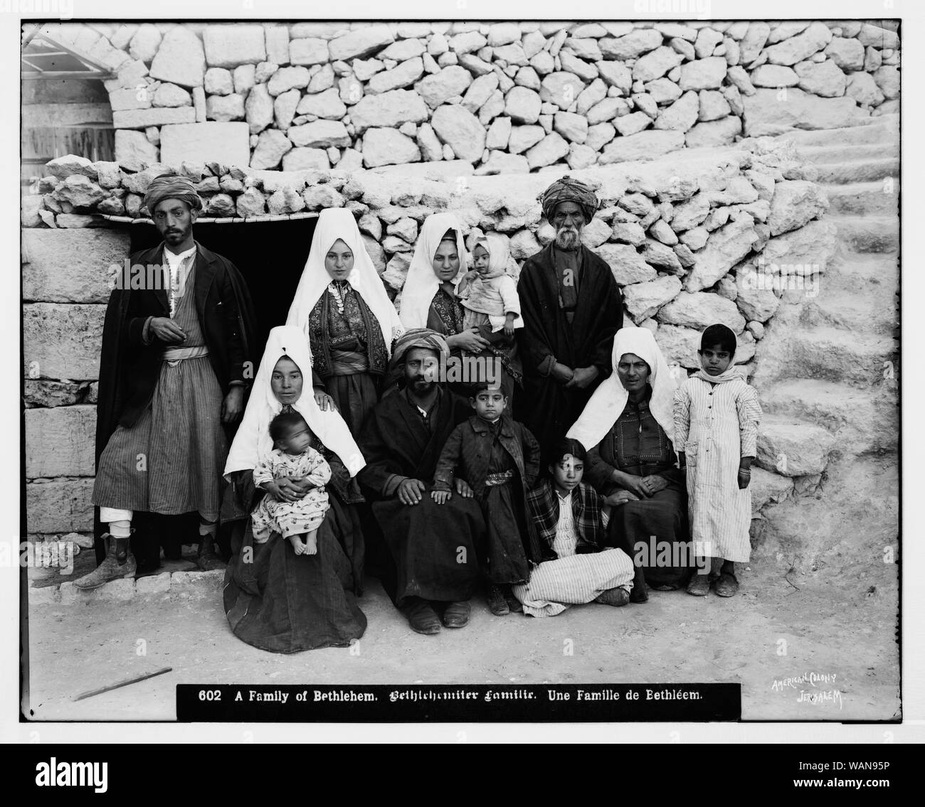 Costumes and characters, etc. Bethlehem family Stock Photo - Alamy
