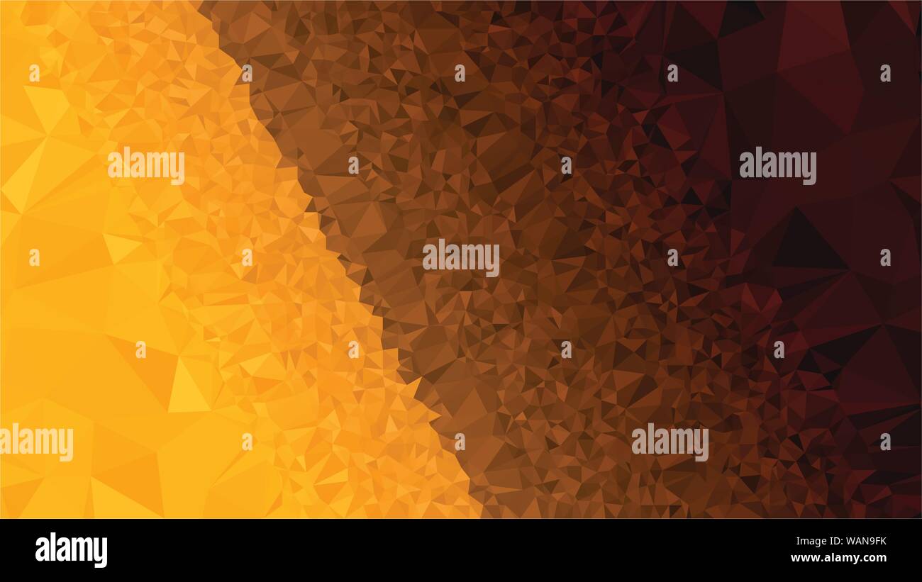 Orange triangular low poly, Mosaic pattern Background, Vector ...