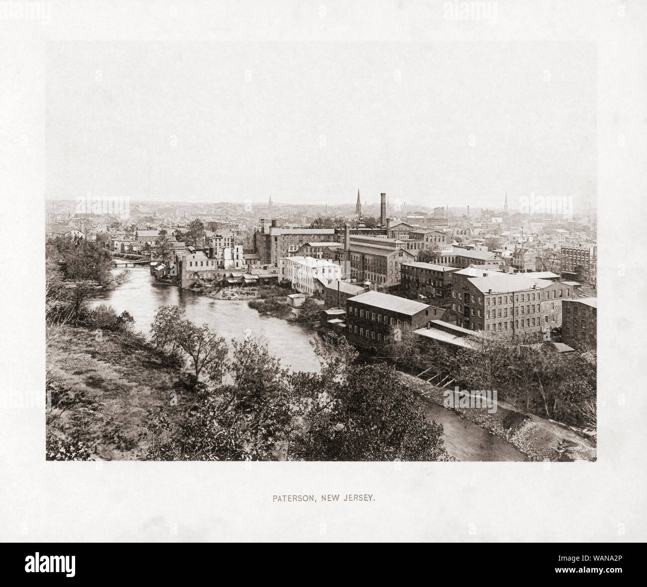 Paterson, New Jersey, USA in the 1890’s. From the book The United ...