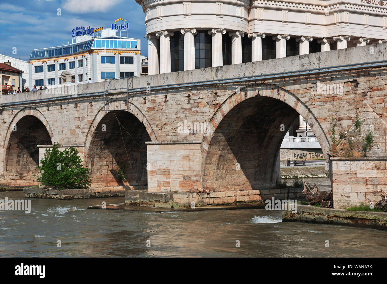 Skopje the capital of Macedonia, Balkans Stock Photo - Alamy