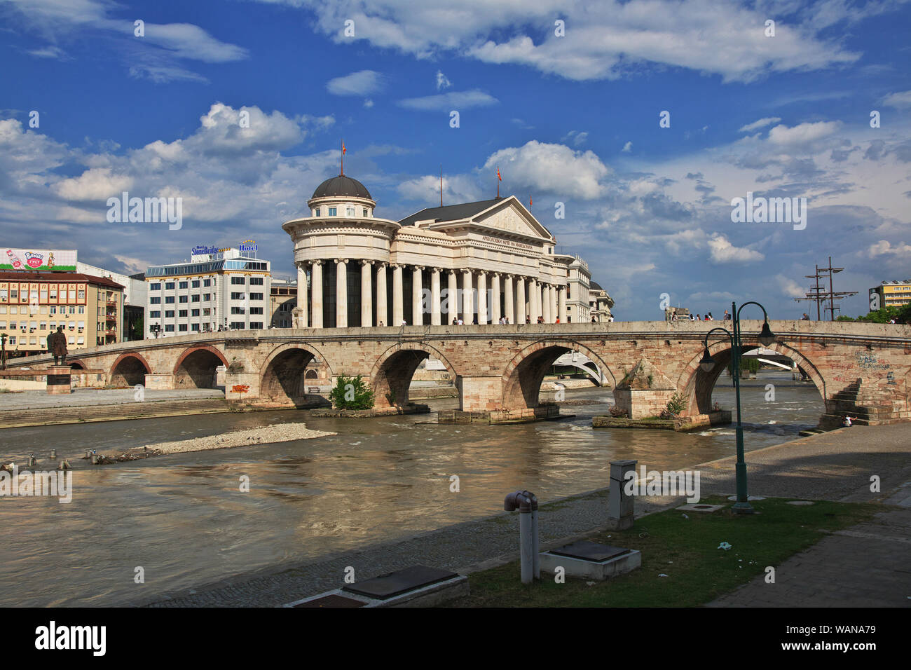 Skopje the capital of Macedonia, Balkans Stock Photo - Alamy