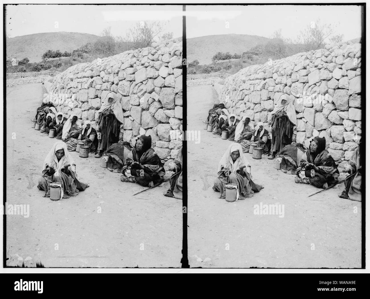 Costumes, characters, etc. Group of lepers Stock Photo - Alamy