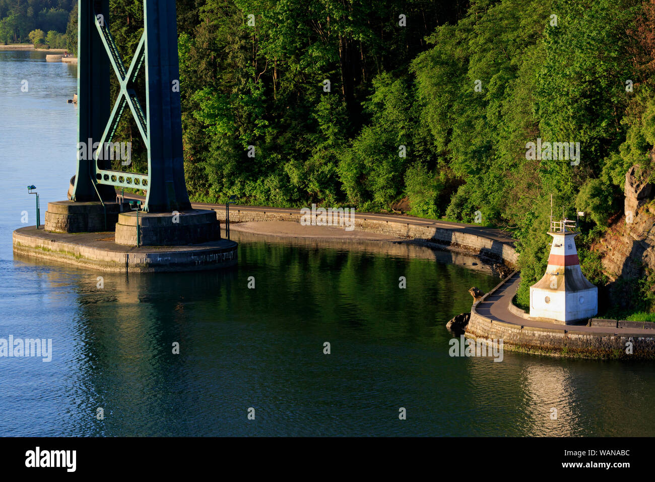 Prospect Point Lighthouse & Lions Gate Bridge, Vancouver City, British ...