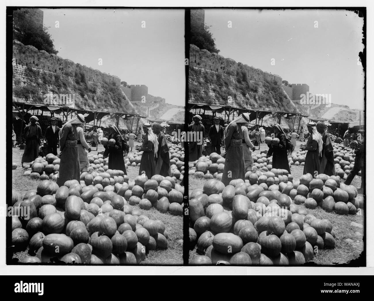 Costumes, characters, etc. Watermelon market Stock Photo - Alamy