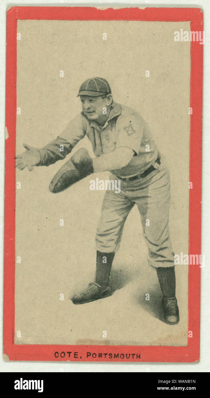 Cote, Portsmouth Team, baseball card portrait Stock Photo - Alamy