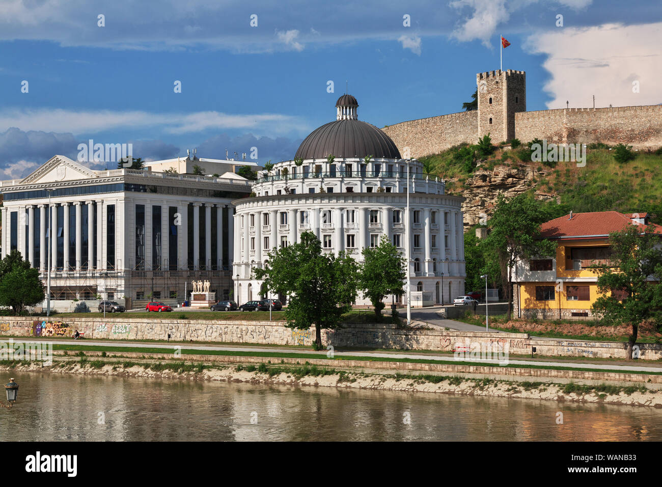 Skopje the capital of Macedonia, Balkans Stock Photo - Alamy