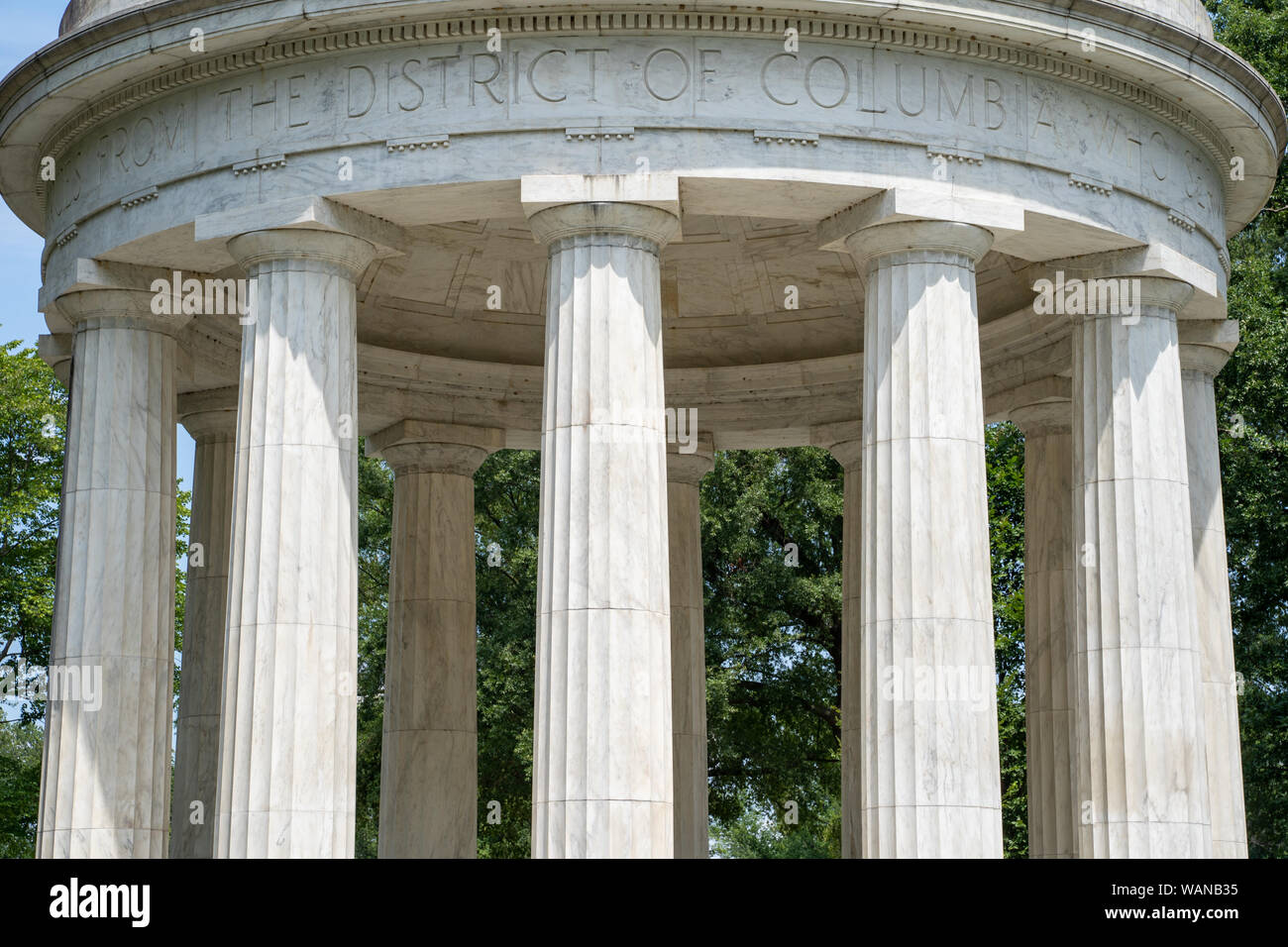 Washington, DC - August 4, 2019: District of Columbia War Memorial (WWI ...