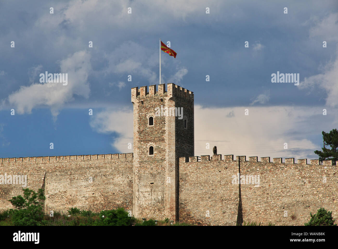 Castle flag in skopje hi-res stock photography and images - Alamy