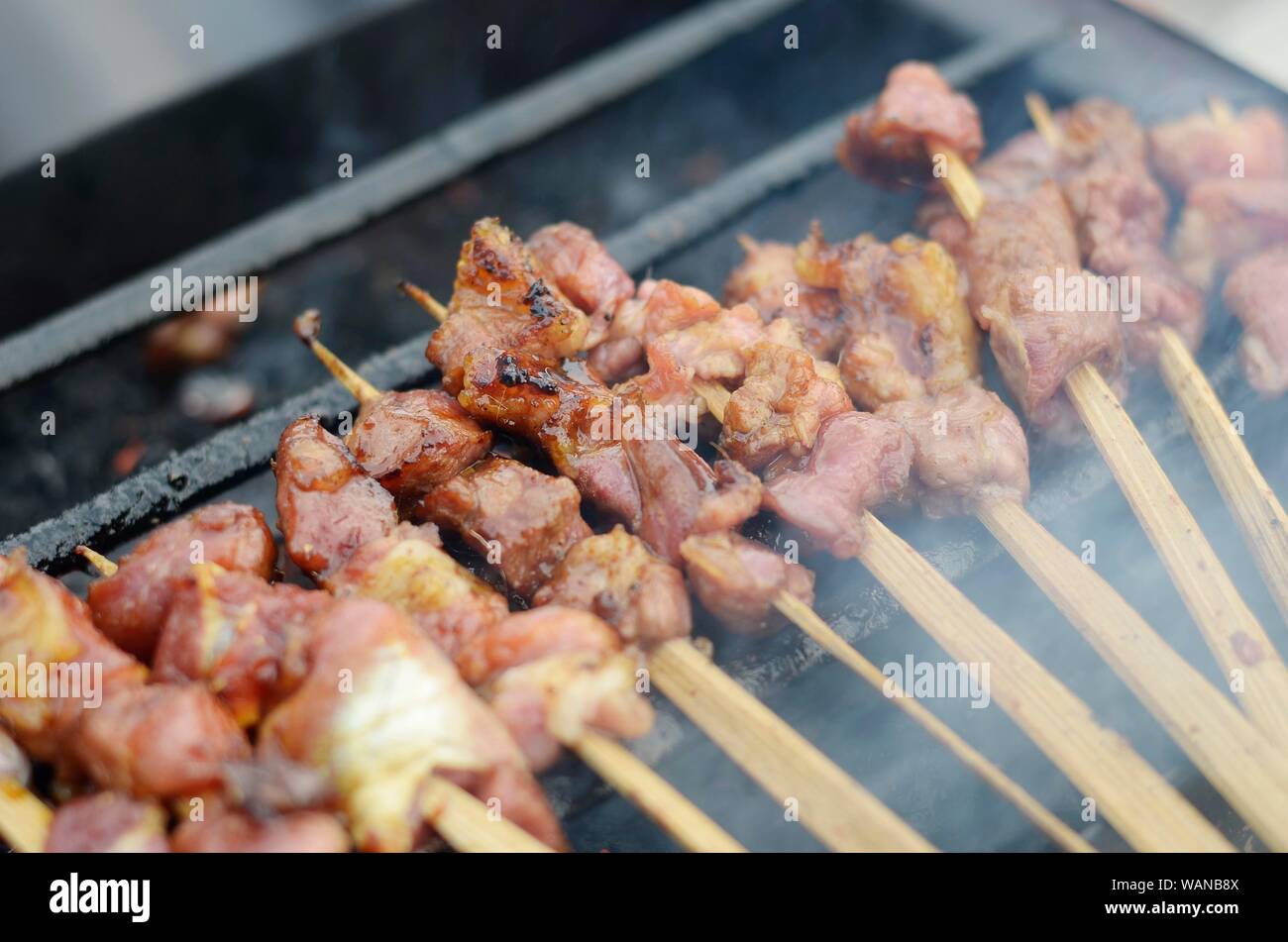 meat beef sate/satay Stock Photo - Alamy