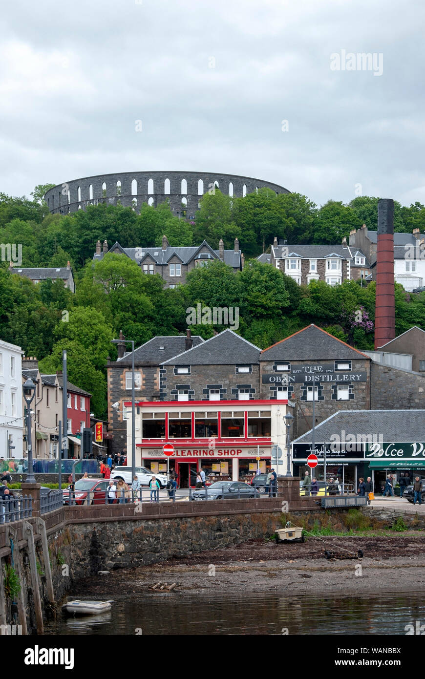 McCaigs Folly Overlooking Oban Distillery & Waterfront Oban Scotland ...