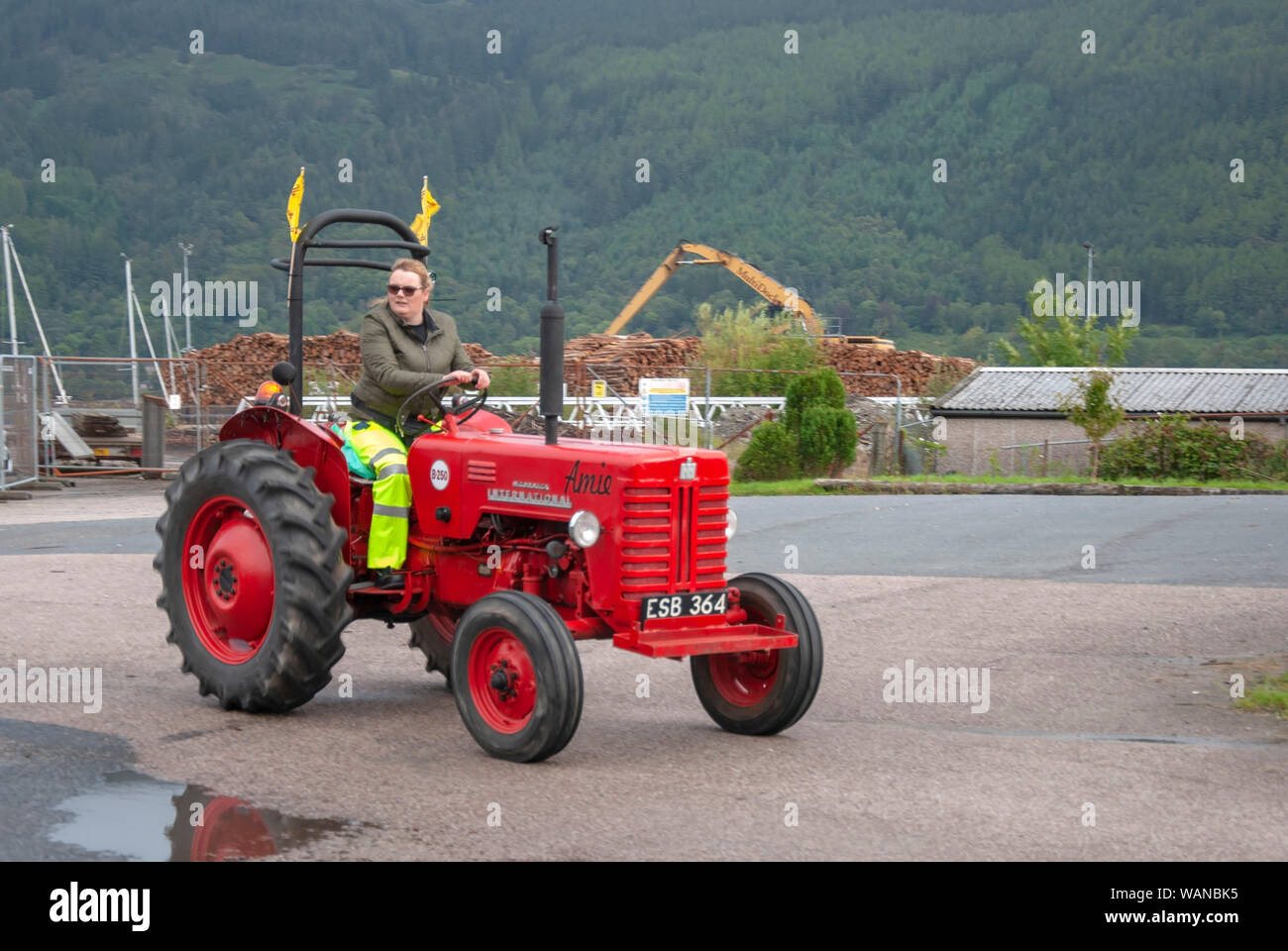 Woman driving tractor hi-res stock photography and images - Alamy