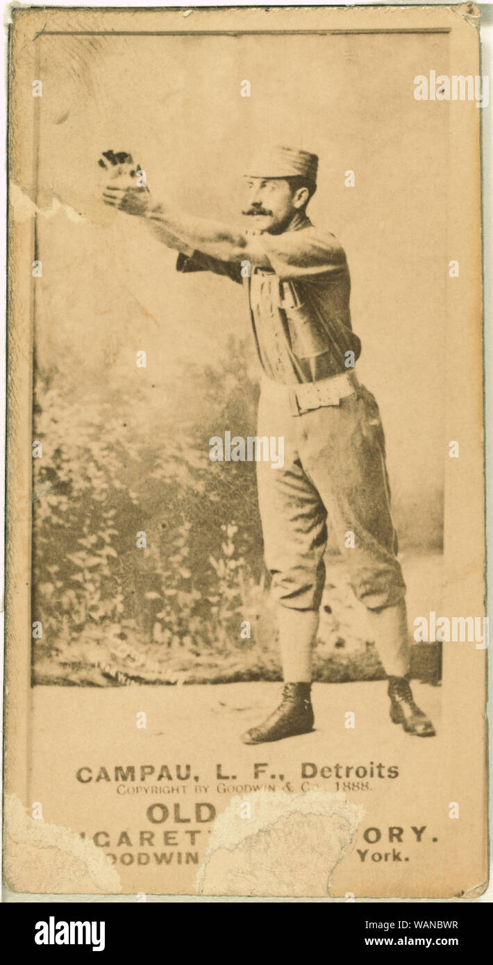Count Campau, Detroit Wolverines, baseball card portrait Stock Photo ...