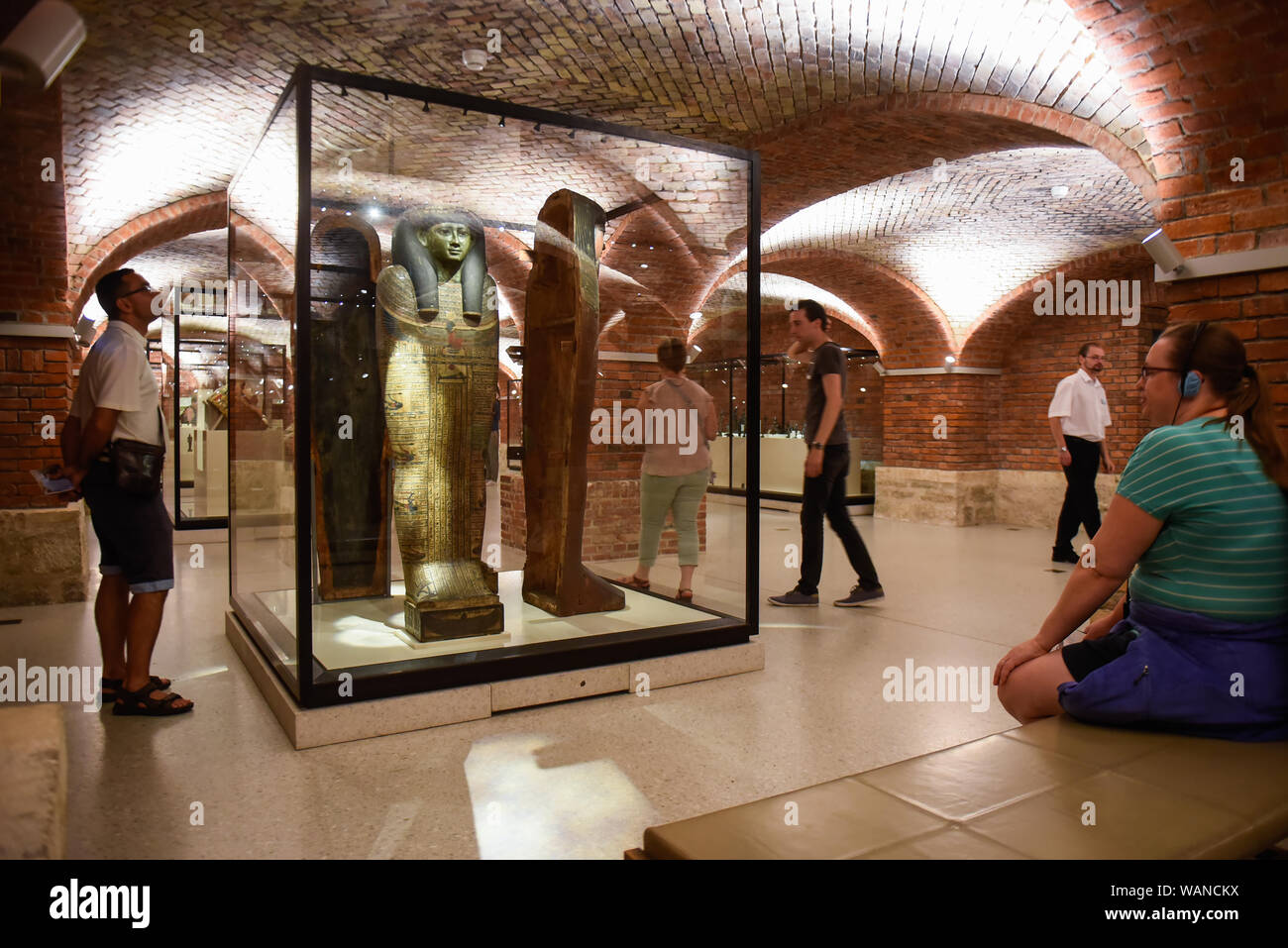Berlin, Germany. 20th Aug, 2019. Visitors admire an artefact as they ...