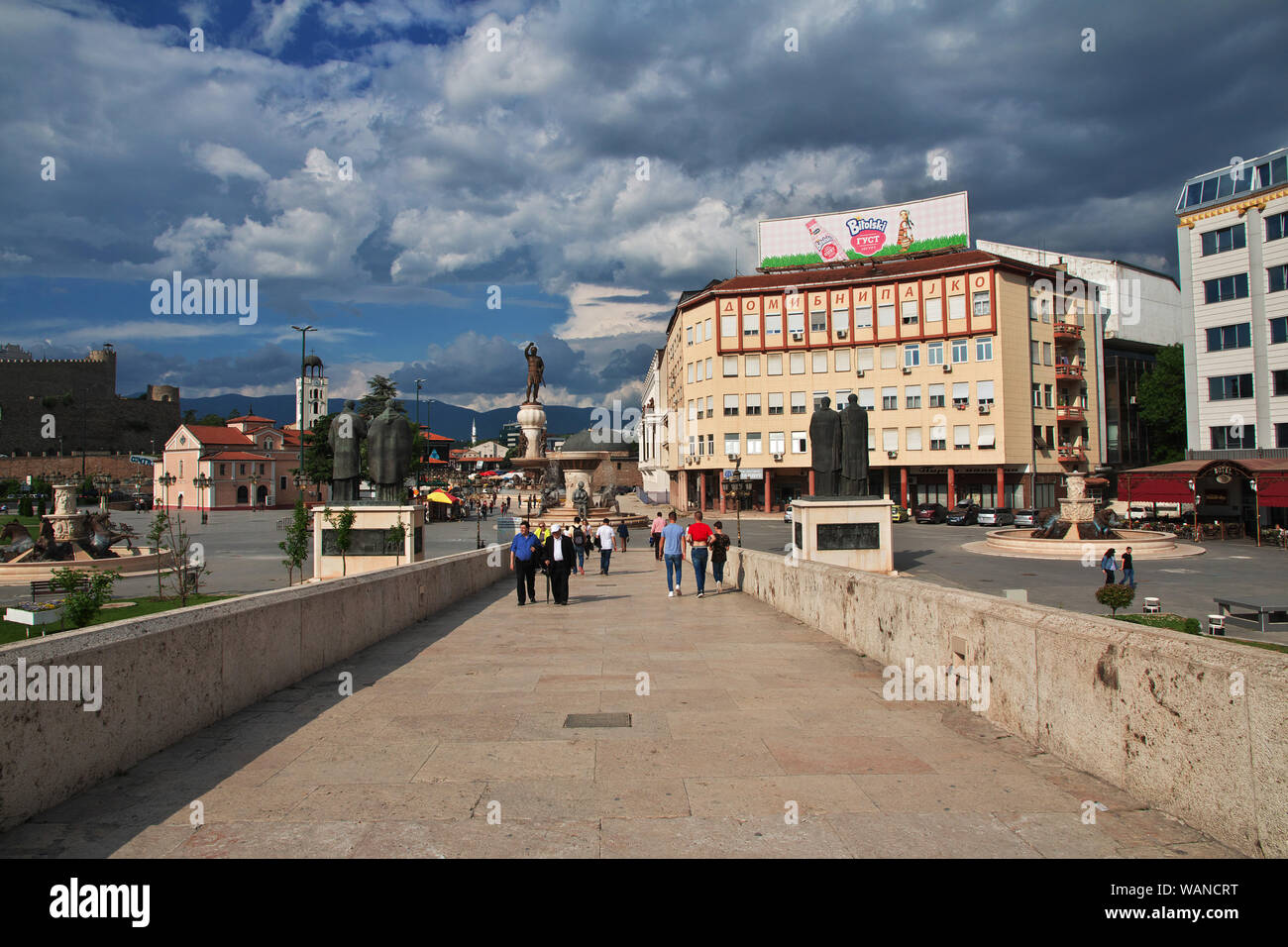Skopje the capital of Macedonia, Balkans Stock Photo - Alamy