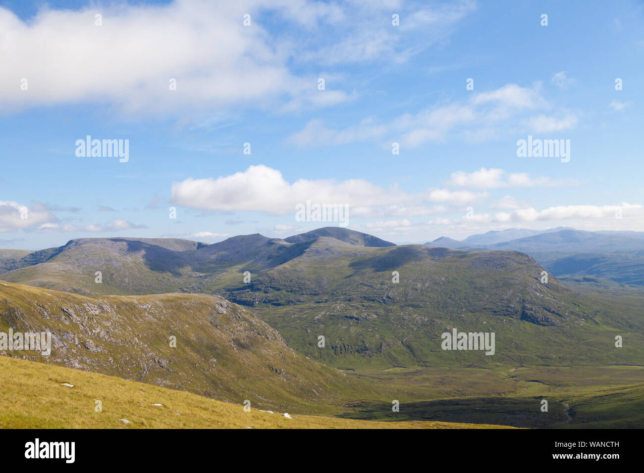Ben Hee hills from Meall Horn, Sutherland, Scotland Stock Photo - Alamy