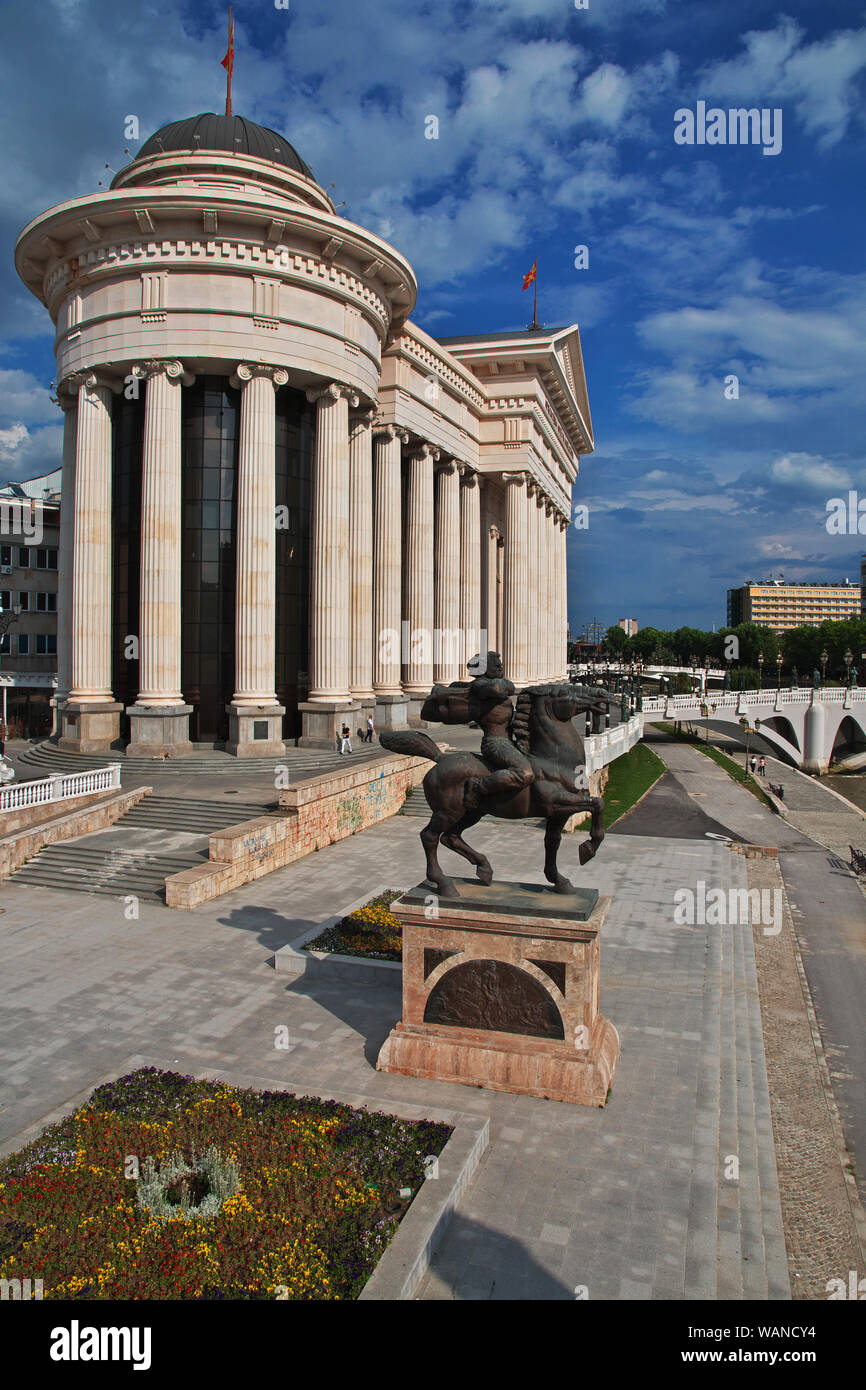 Skopje the capital of Macedonia, Balkans Stock Photo - Alamy
